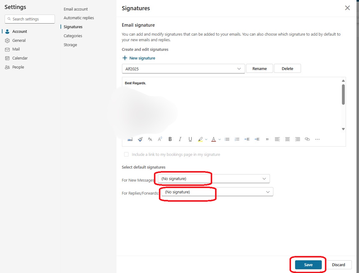 How to remove my current email signature in my Outlook application to ...